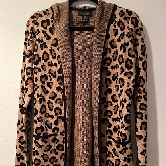 Rachel Zoe | Sweaters | Rachel Zoe Hooded Leopard Cardigan | Poshmark
